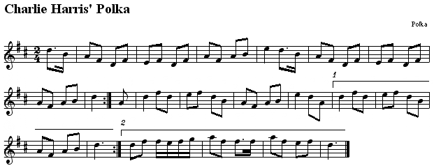 Charlie Harris’ Polka (free sheet music)