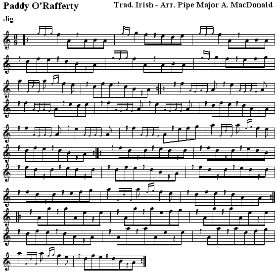 Paddy O’Rafferty (free sheet music)