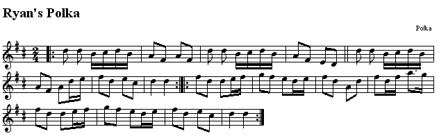 Ryan’s Polka (free sheet music)