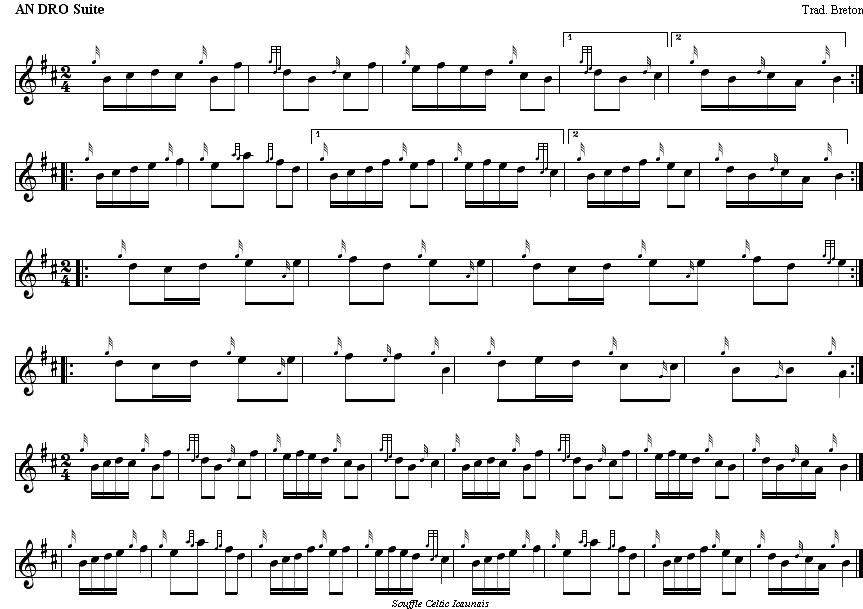 Suite d’an dro (free sheet music)
